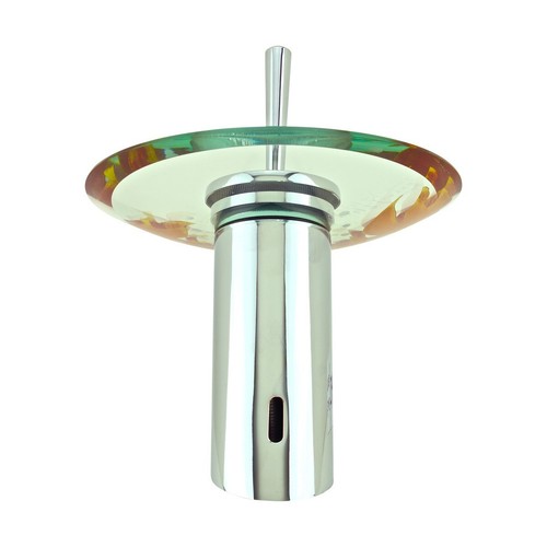 Waterfall Faucet Cast Brass Chrome 7" H Koi Fish Glass | Renovator's ...