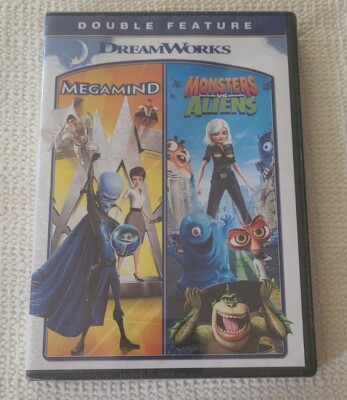 DREAMWORKS DOUBLE FEATURE MEGAMIND MONSTERS VS ALIENS DVD BRAND NEW ...