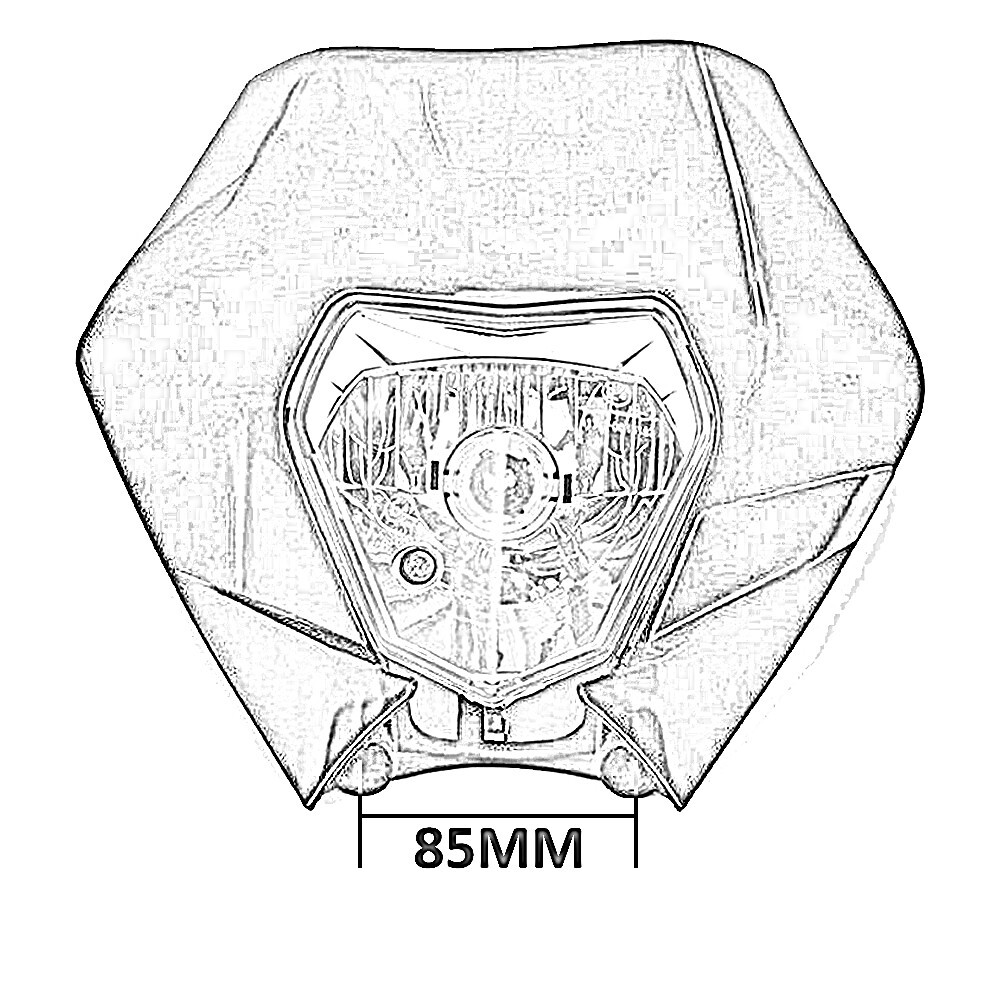 Registration Rec Reg REGO Headlamp kit for Yamaha TTR230 TTR White ...