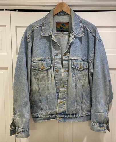 Vintage structure jean jacket - Gem