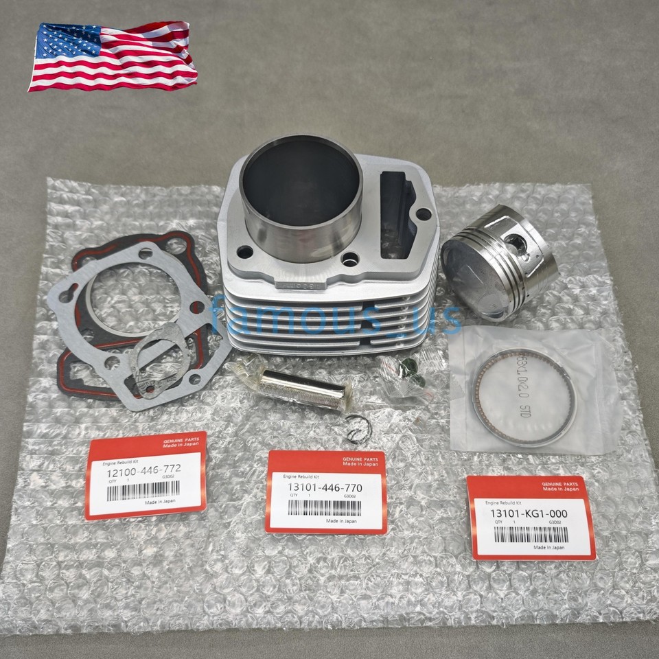 OEM Cylinder Piston Top End Rebuild Kit 63mm For Honda XR200 XR200R ...