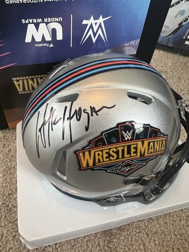 Wrestlemania 41 Autographed Hulk Hogan Mini Helmet 1/25 | eBay