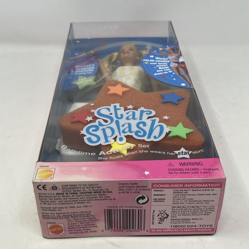 Barbie Star Splash Doll Bathtime Activity Set 2000 Mattel 29260 for ...
