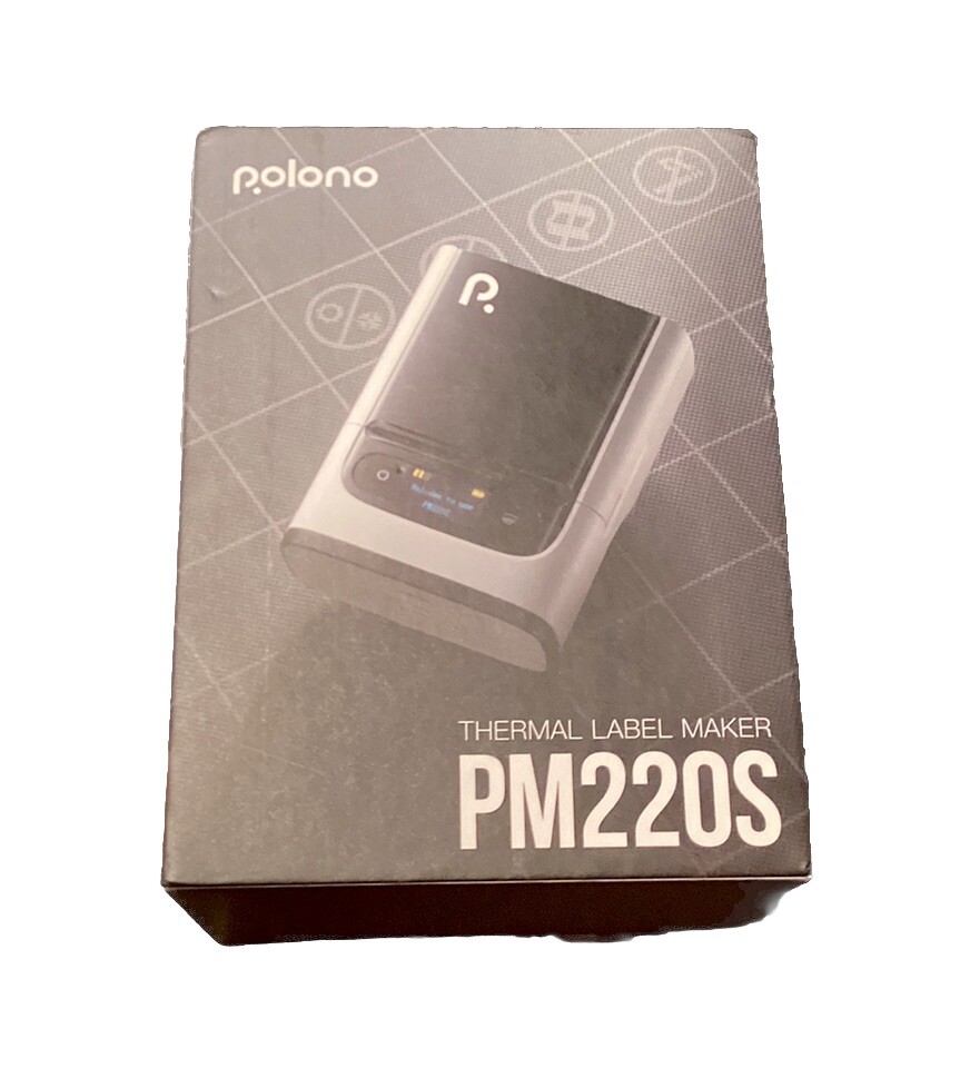POLONO Mini Label Maker with Tape, Bluethooth Portable Thermal Label ...