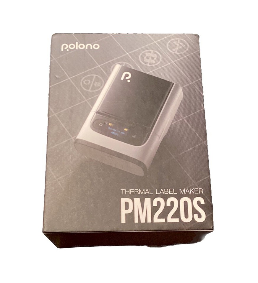 POLONO Mini Label Maker with Tape, Bluethooth Portable Thermal Label ...