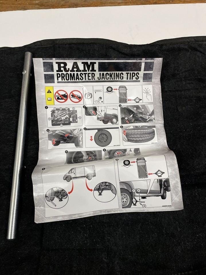New Takeout 14-18 Dodge Ram ProMaster Van OEM 4 piece Tire Jack Kit Car ...