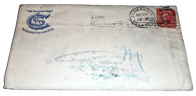 1906 COLORADO & SOUTHERN COMPANY ENVELOPE | eBay