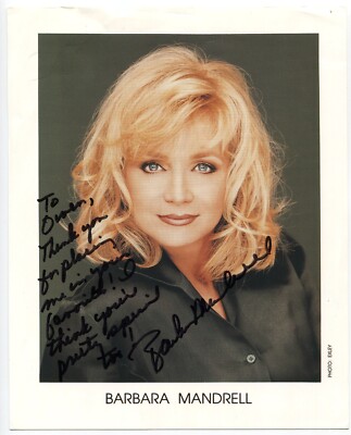 Barbara Mandrell Signed 8x10 Photo Vintage Autographed Country Music ...