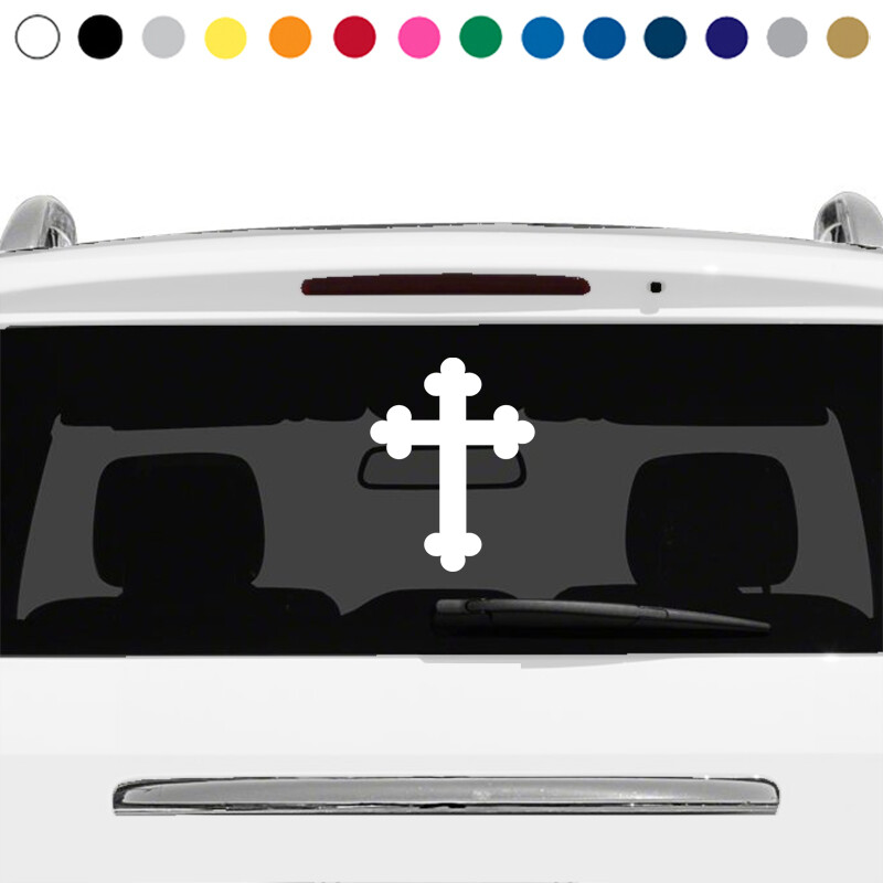 Orthodox Christian Cross Decal Car Truck Laptop Vinyl Sticker God Bible ...