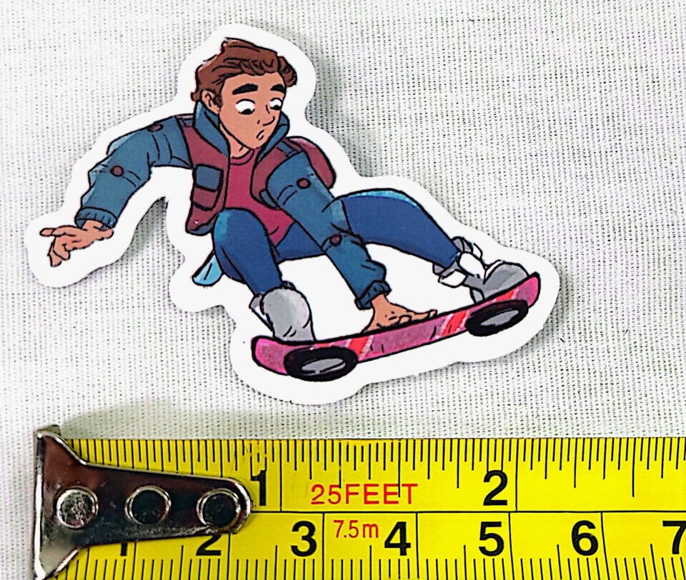 Back To The Future Marty McFly Animated Waterproof Sticker Michael J ...