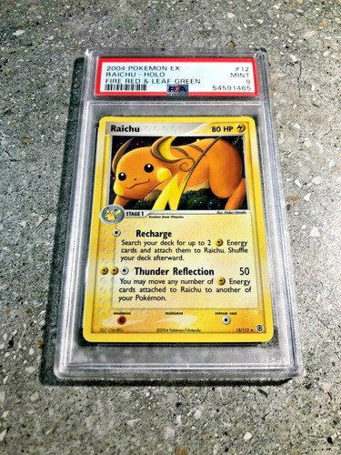 Pokemon TCG Cards Raichu 12/112 Fire Red & Leaf Green FRLG Holo Rare ...