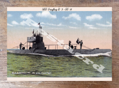 Historic USS Grayling D 3 SS 18 Submarine Postcard | eBay