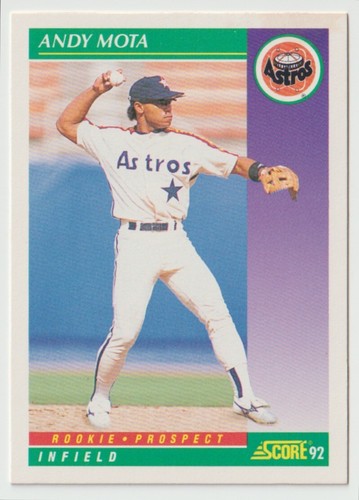 1992 Score Baseball #872 Andy Mota - Houston Astros | eBay