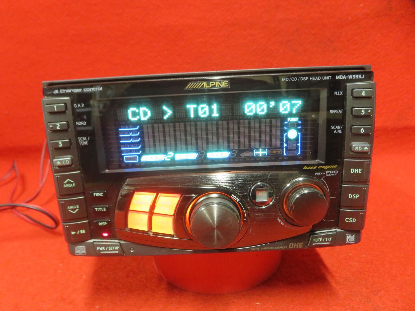 ALPINE MDA-W933J CD MD PLAYER AUX CAR AUDIO DECK Working Confirmed | eBay