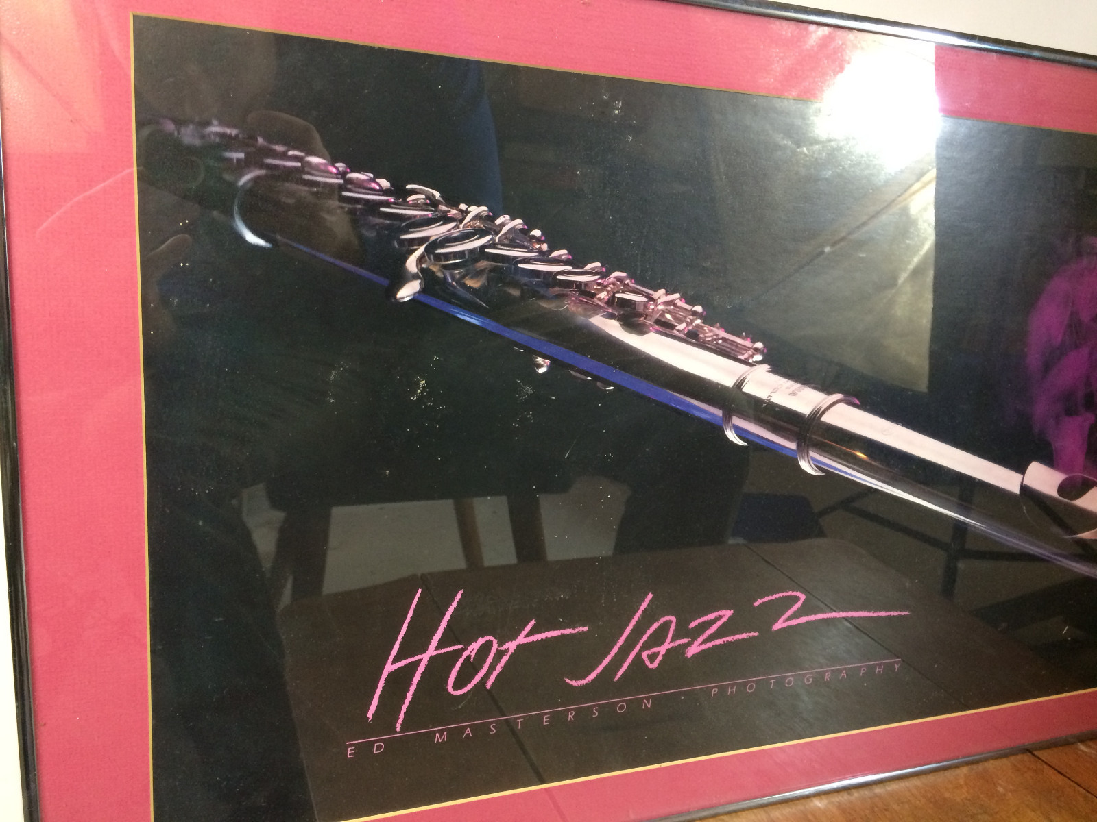 Vtg 80s Ed Masterson Photography Hot Jazz Music Flute Instrument Poster ...
