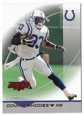 DOMINIC RHODES 2002 Topps Debut Football Red # 81 Indianapolis 127 / ...
