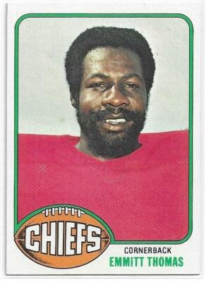 EMMITT THOMAS 1976 Topps Football card #216 Kansas City Chiefs NR MT | eBay