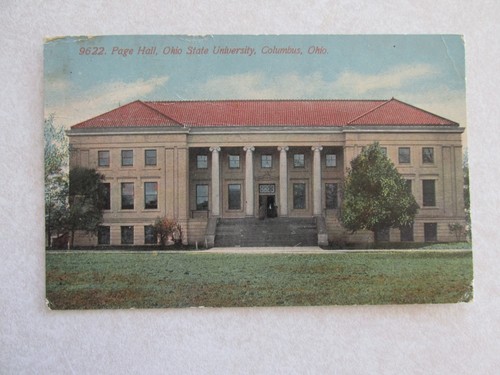E435 Postcard Page Hall Ohio State University Columbus Ohio OH | eBay