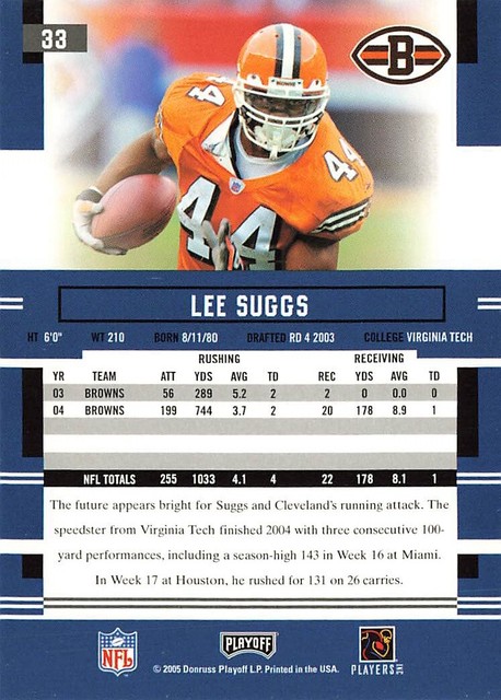 2005 Playoff Prestige - #33 Lee Suggs for sale online | eBay