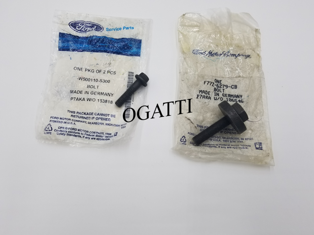 KIT-2 PIECES NEW FORD OEM CASSETTE LH BOLTS KIT FORD 4.0L V6 SOHC F77Z ...