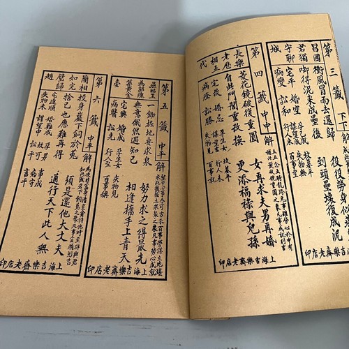 Antique Chinese Divination Books Thread-Bound (Guanyin Ling Qian) Set ...