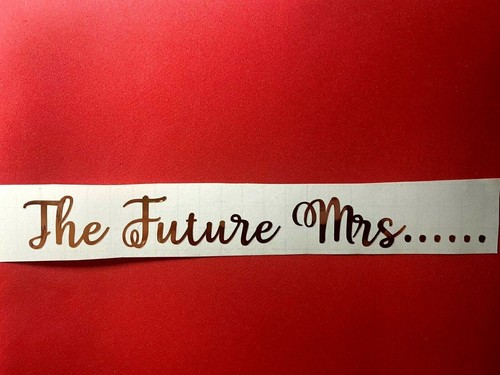 THE FUTURE MRS Vinyl Decal Sticker Easy Transfer PREMIUM BALLOON WALL ...
