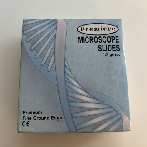 Premiere Microscope Slides 1/2 Gross 75X25X1 mm, plain, fine ground ...