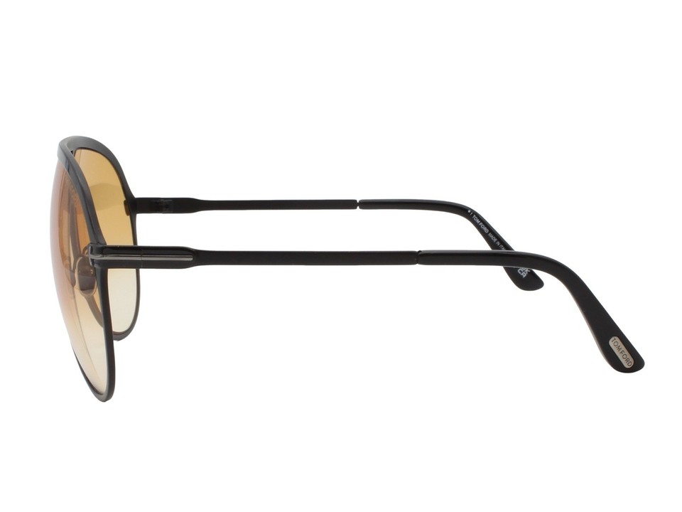 Tom Ford Xavier TF 1060 01F Shiny Black Brown Gradient Sunglasse 64-14 ...