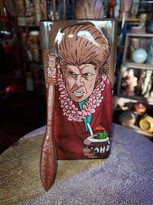 Trader Vic's Werewolf Of London Tiki Mug 3D Relief Pina Colada Warren ...