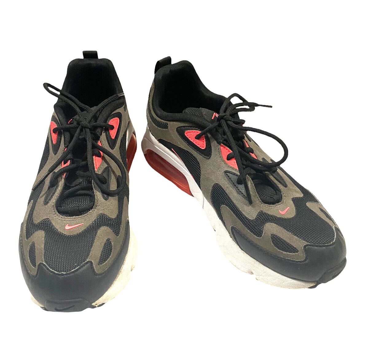 Nike Air Max 200 Black & Neon Pink Hot Punch Shoes CT… - Gem