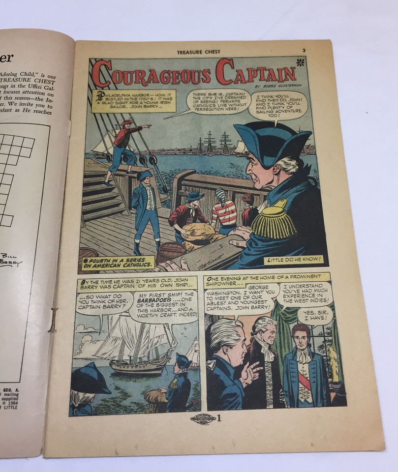December 17, 1964 Treasure Chest V.20 #8 ~ CAPTAIN JOHN BARRY ...