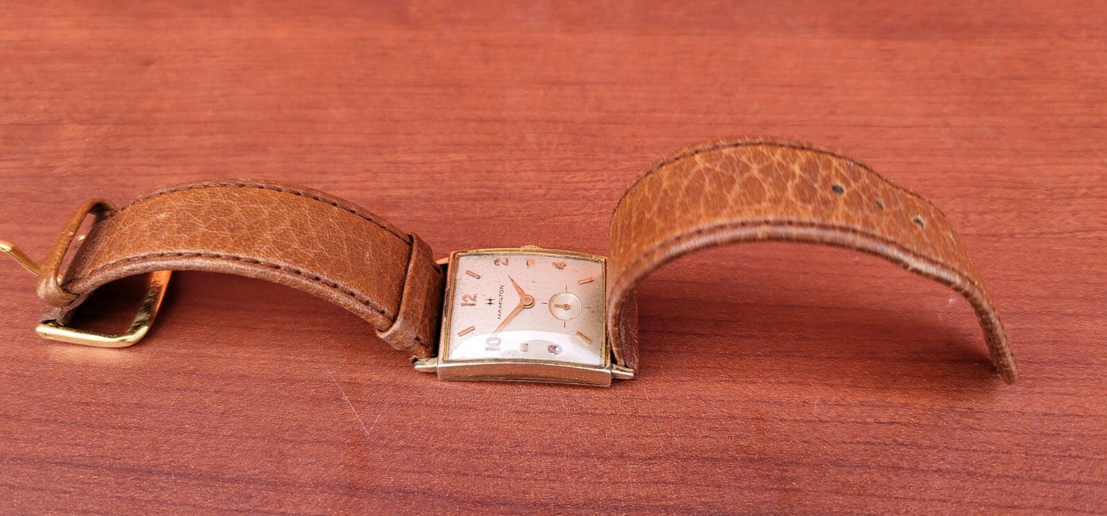 VINTAGE HAMILTON SQUARE SUB SECONDS WATCH | eBay