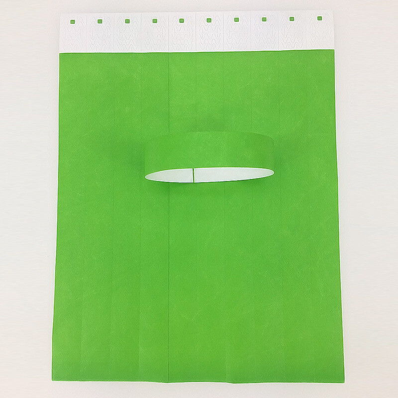 100Pcs Colours Tyvek Wristband Disposable Paper Wristbands Recognition ...