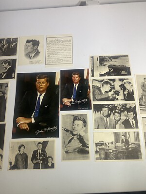 JFK Prayer Card/Lot with 2 Original Prints/ Photo Cards (Ron Hoskins ...