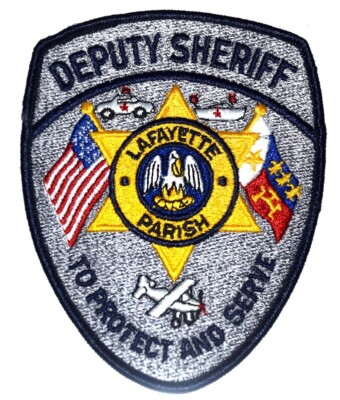 LAFAYETTE PARISH LOUISIANA Sheriff Police Patch FLEUR DE LIS PLANE BOAT ...