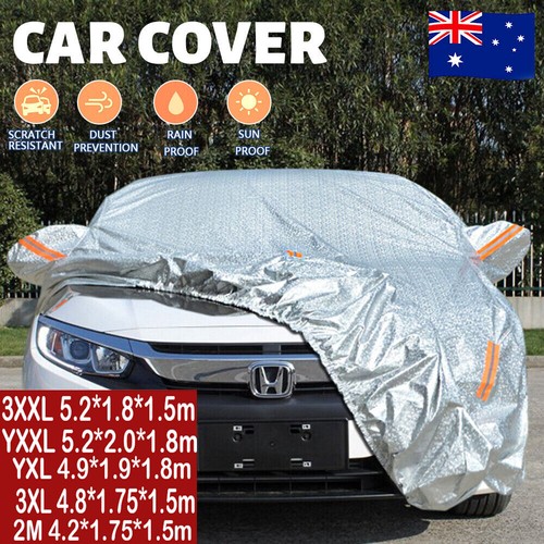 Large Car Cover Waterproof 6 Layer Aluminum Rain UV Dust Hail Resitant ...