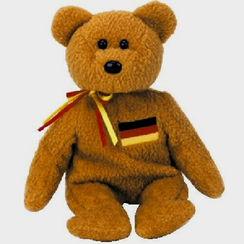TY BEANIE BABY GERMANIA the BEAR GERMAN EXCLUSIVE ISSUED 1999 WITH MINT ...
