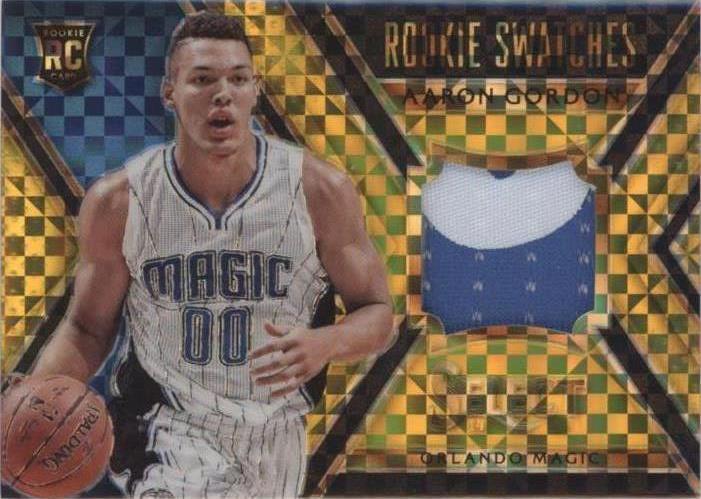 2014-15 Panini Select - Rookie Swatches Aaron Gordon #2 Gold Prizm /10 ...