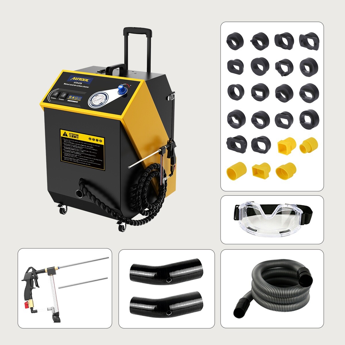 Automotive Engine Intake Pipe Valve Clean Machine Sand Carbon Deposits ...