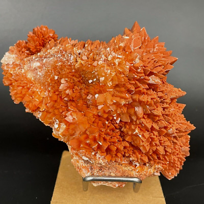 Rare Natural beautiful crystal dogtooth red calcite c mineral specimen ...