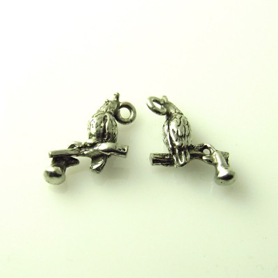 Parrot - Lead Free Silver Color Pewter Charm | eBay