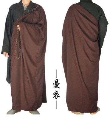 Shaolin Monk Dress Zen Buddhism Priest Robe Meditation Kung Fu Costume ...