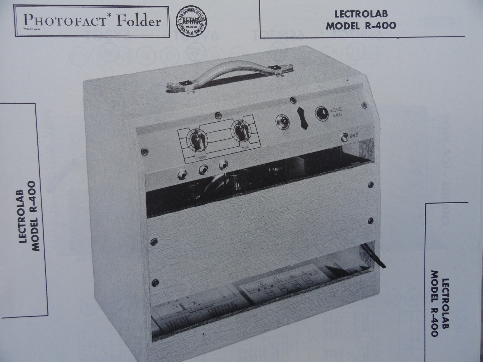 Original Sams Photofact Manual LECTROLAB R-400 | eBay