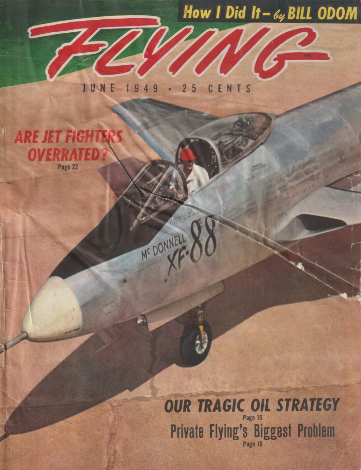 Flying Magazine (Jun 1949) XF-88 Cover, Bonanza NY to Hawaii, Jets ...
