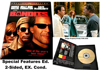 2001 Bandits Special Features 2-Sided DVD Movie Bruce Willis, Billy Bob ...