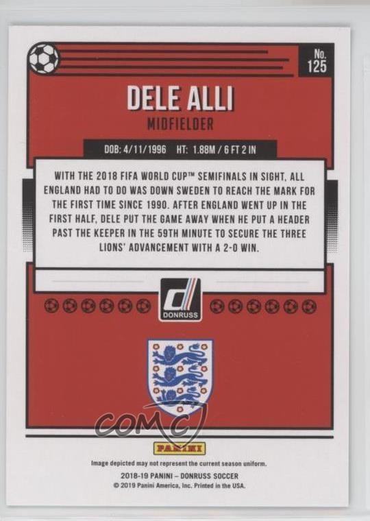 2018-19 Panini Donruss Press Proof Green Dele Alli #125 | eBay