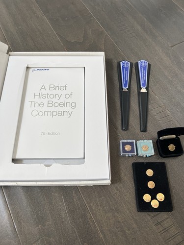 Boeing Years Of Service Package: 8 Pins, 2 BMA Letter Openers Brief ...