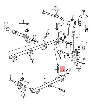Genuine PORSCHE Cayenne Porsche 92A 9PA1 Pressure Sensor 95860623020 | eBay