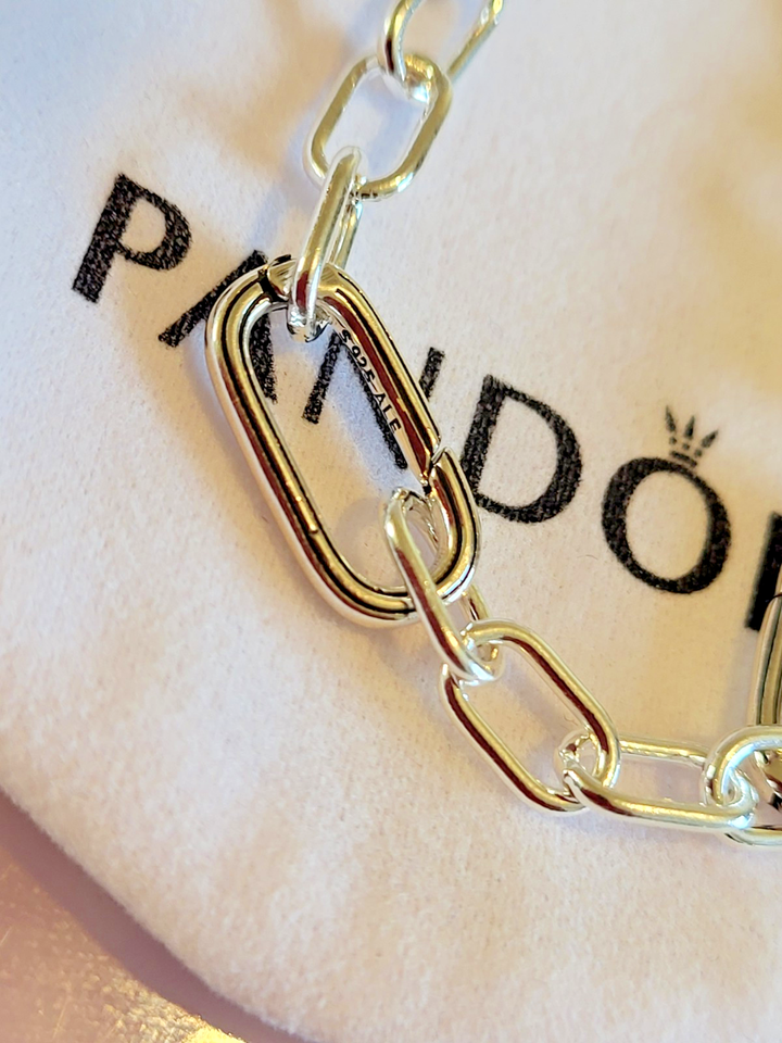 Bracelet Link PANDORA argent 925 poinçon ALE PANDORA 20cm | eBay UK