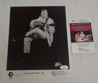HANK WILLIAMS JR Autographed Signed 8x10 MGM Promo Photo 1960s JSA ...